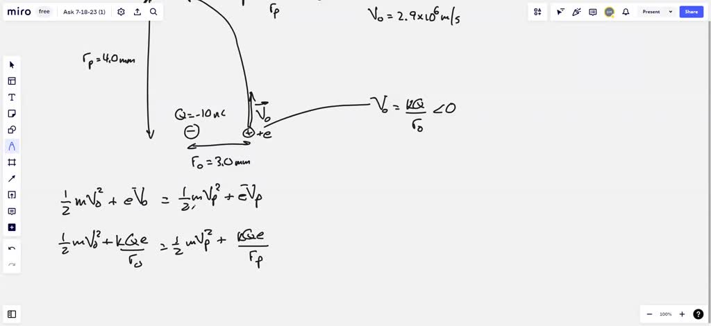 SOLVED: A proton follows the path shown in Figure 1. Its initial speed ...