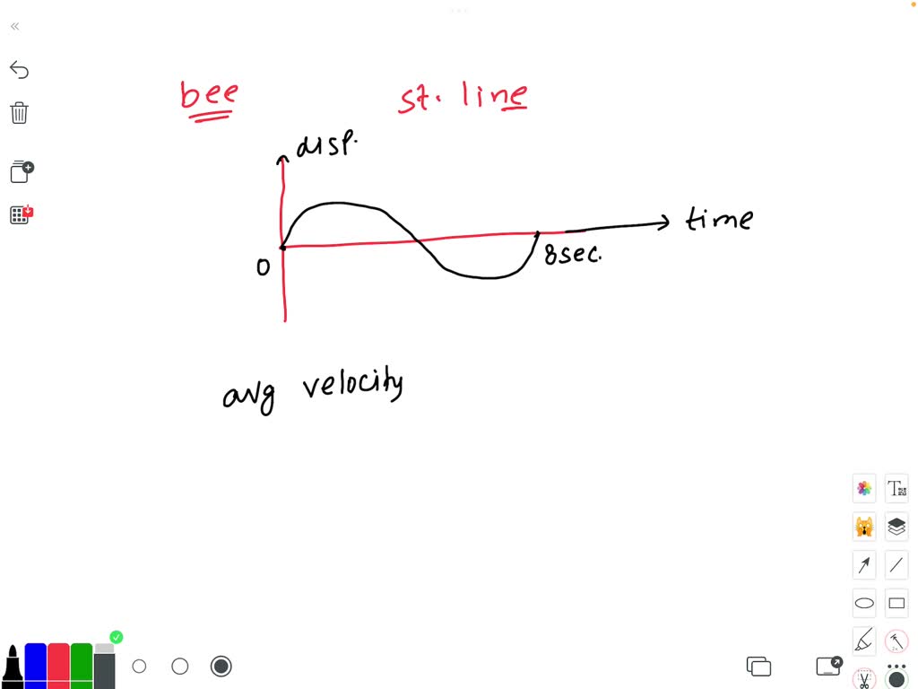 A busy bee flies horizontally forward and backward in a straight line ...