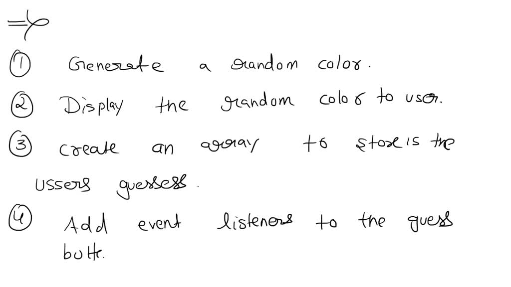 Solved Mastermind Game In Html Css And Javascript Using Functions Instead Of Colors Use