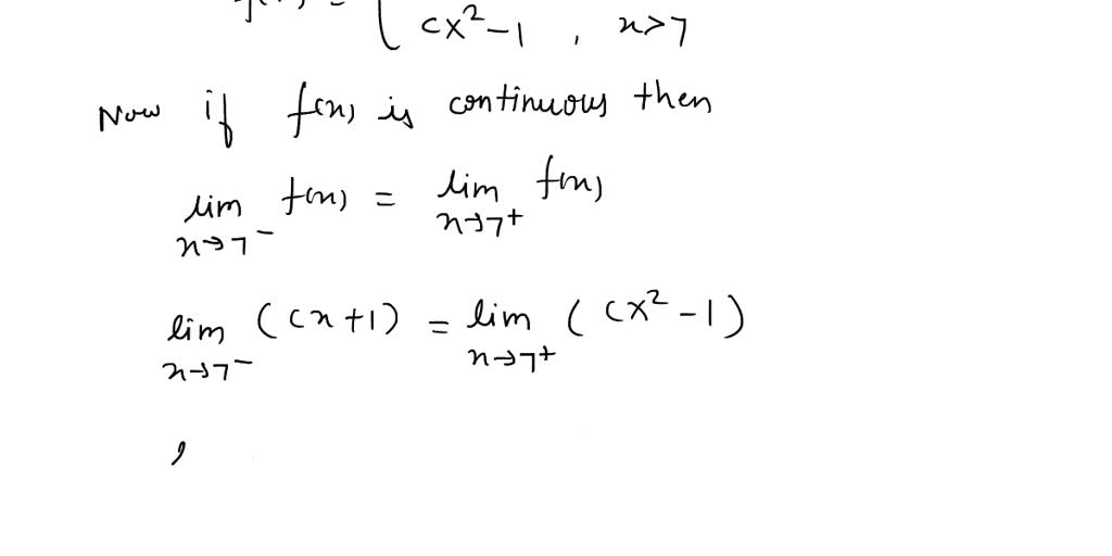 SOLVED: Let Rx) = cx+ 1, x 7
