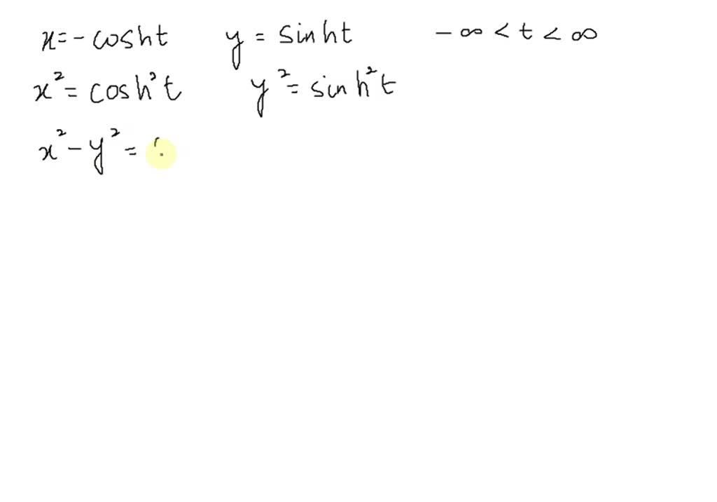 SOLVED: Exercises 1-18 give parametric equations and parameter intervals for the motion of a ...