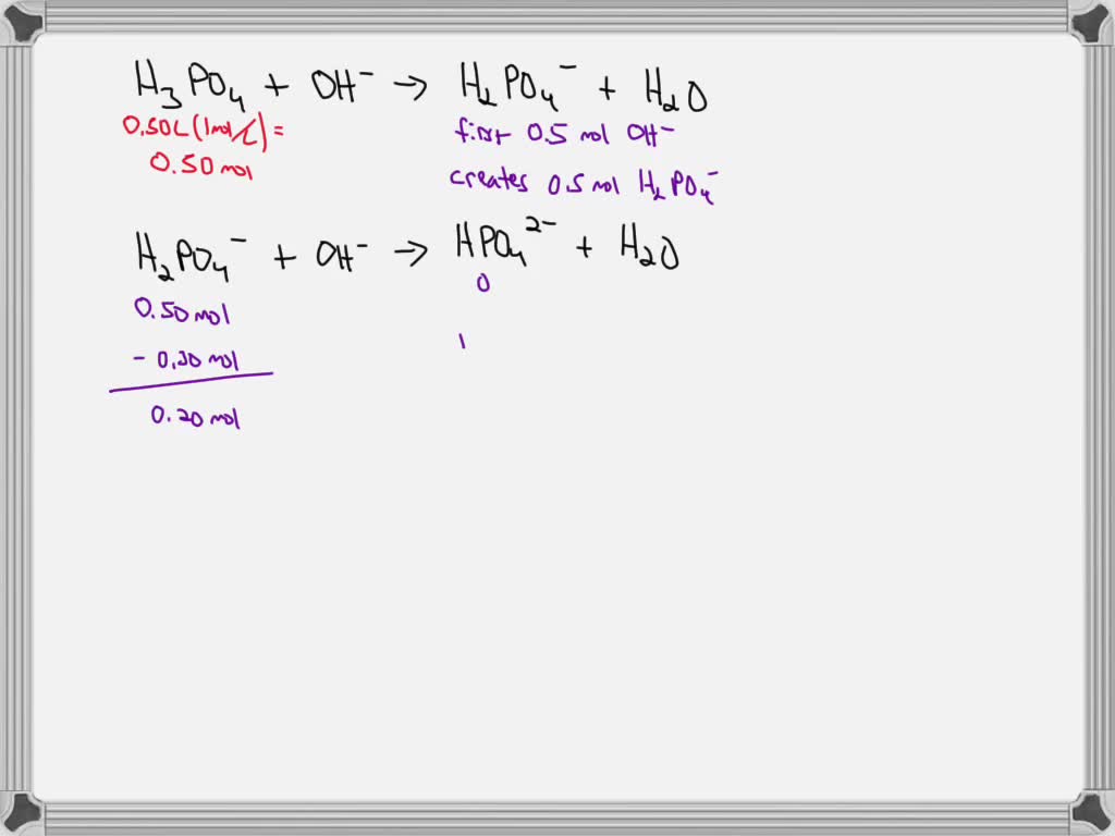 SOLVED: Phosphate systems form essential buffers in organisms. Calculate the pH of a buffer made ...