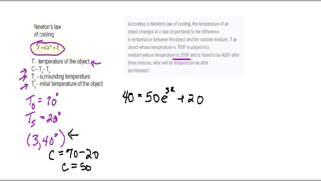SOLVED: The change in temperature of an object is directly proportional ...