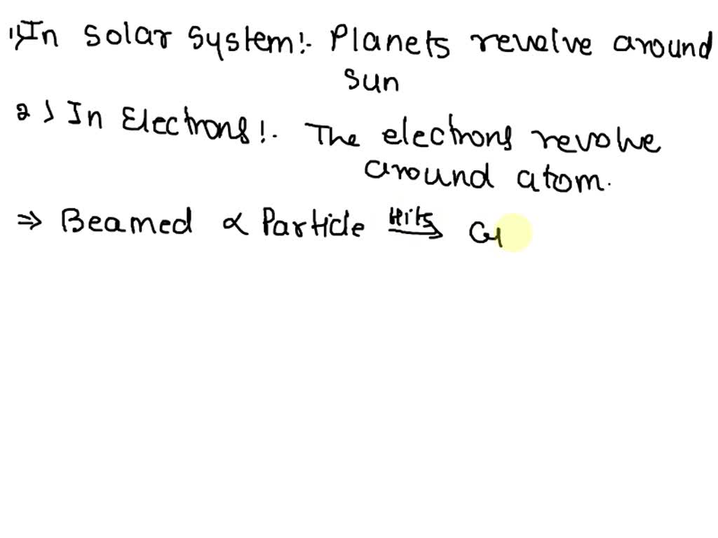 SOLVED: Which of these did Rutherford's "solar system model of the atom ...