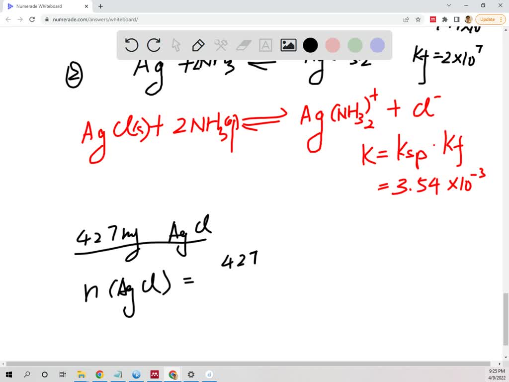 SOLVED: A 0.40 mol sample of ammonia, NH3 is added to 1.00 L of a ...