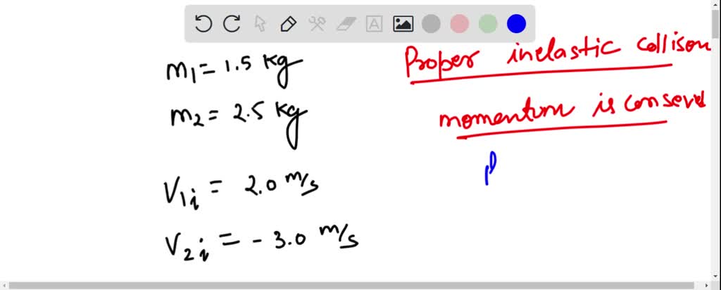 SOLVED: Two blocks, with masses m1 = 1.5 kg and m2 = 2.5 kg, along the X-axis, approach each ...