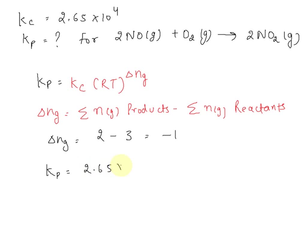 SOLVED: The third-order gas-phase reaction 2NO + O2 â†’ 2NO2 has a ...