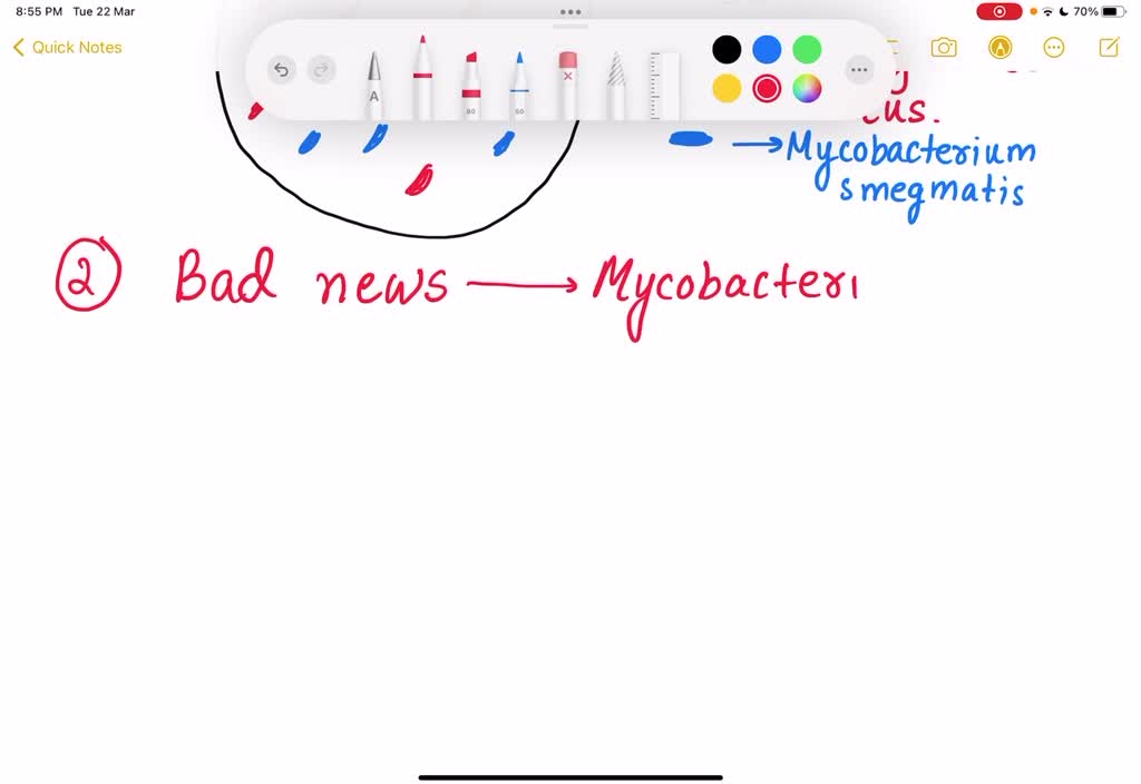SOLVED: The Acid-Fast Stain In tne circle at the right draw and color ...
