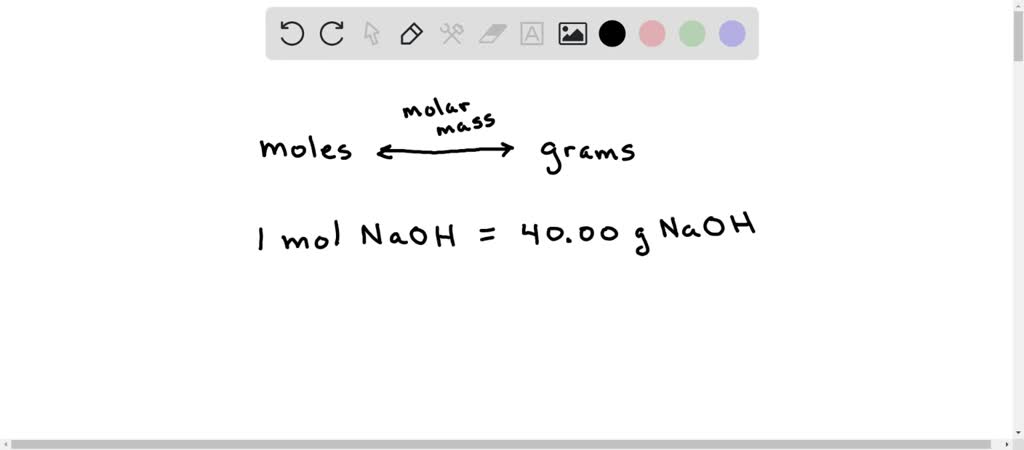 SOLVED: Calculate the number of moles of: sodium hydroxide (NaOH) in 128 g of the salt