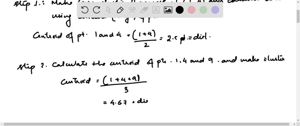SOLVED: Given a data set with 1-dimensional points D = 1, 3, 6, 10, 20, 60, 100, let K = 2 and ...