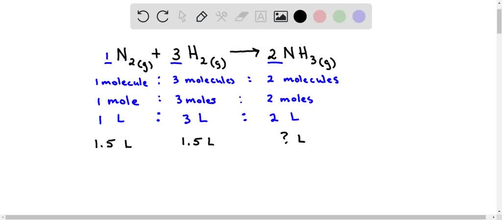 SOLVED: Ammonia decomposes according to the equation 2 NH3 → N2 + 3 H2 ...