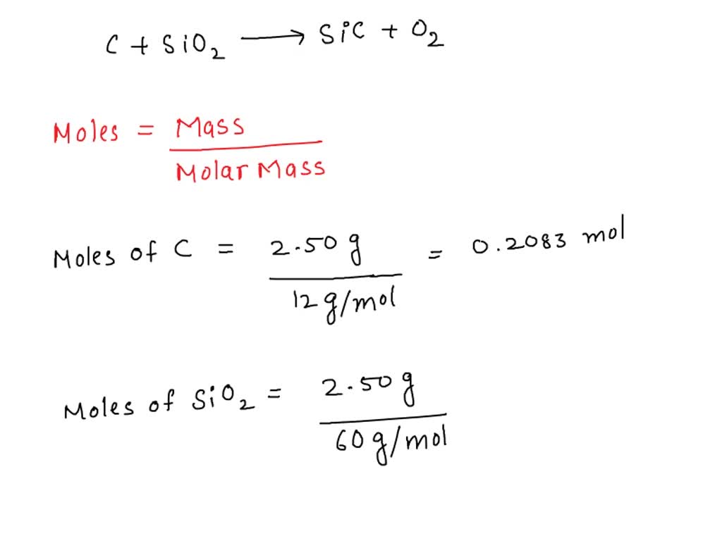 SOLVED: Part 1 (0.5 point) Select the limiting reactant: Choose one or more: Cr203 SiO2 Part 2 ...