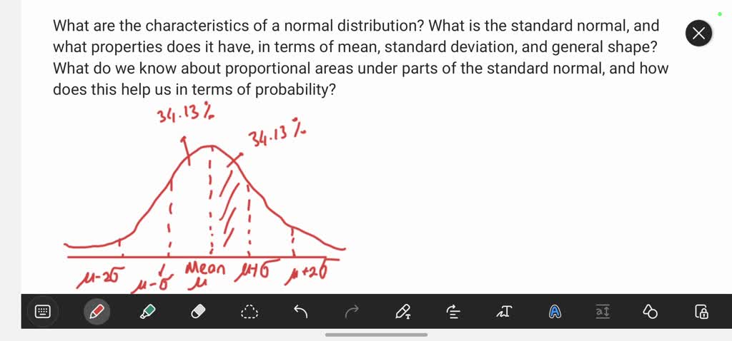 SOLVED: What are the characteristics of a normal distribution? What is ...