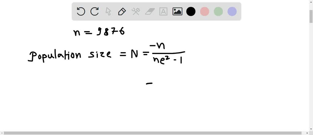 Solved Find The Finite Population Correction Factor For The Sample