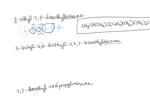 12 write the iupac name for each of the structures below ch3 ch2ch2 ch3 ...