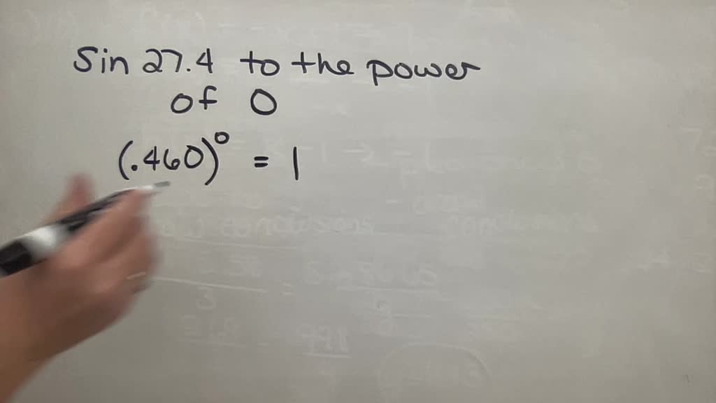 SOLVED: Using the calculator, what is the value of sin 27.4 to the ...