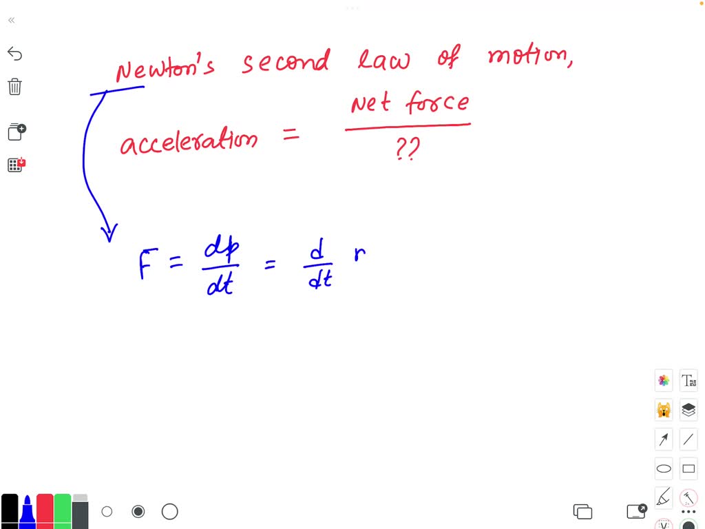 SOLVED: derive an expression for the acceleration gained by a body under a force acting on it ...