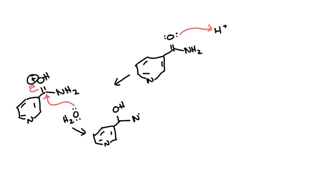 SOLVED: show the reaction of hydrolysis of niacin to a carboxylic acid ...