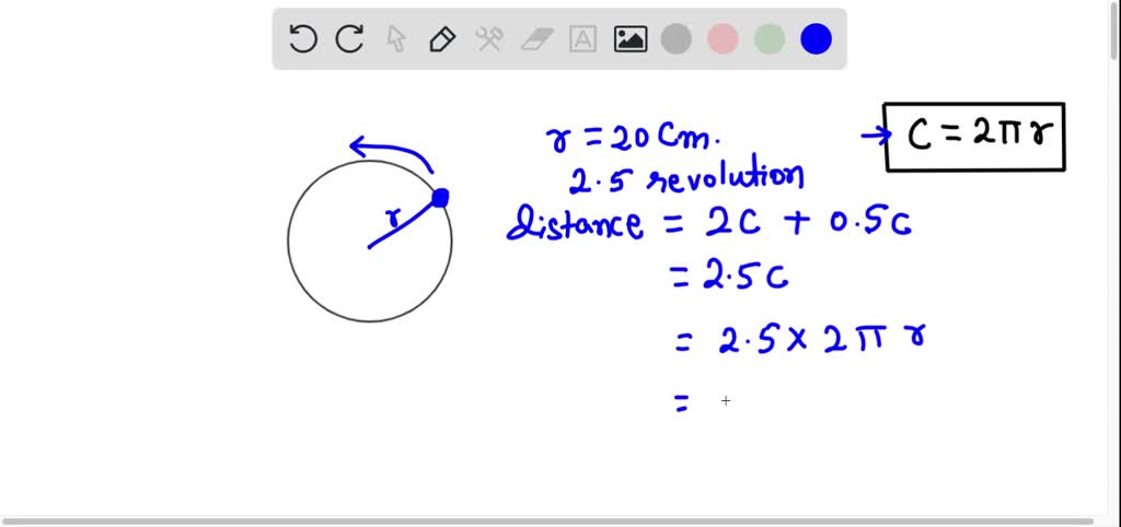 SOLVED: A body moves in a circular path with a radius of 20 cm. If it ...