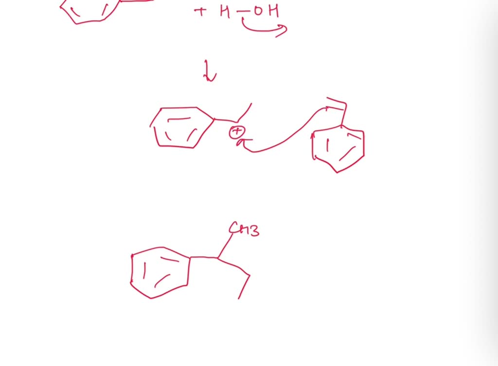 When styrene is heated with aqueous sulfuric acid, a dimerization shown ...