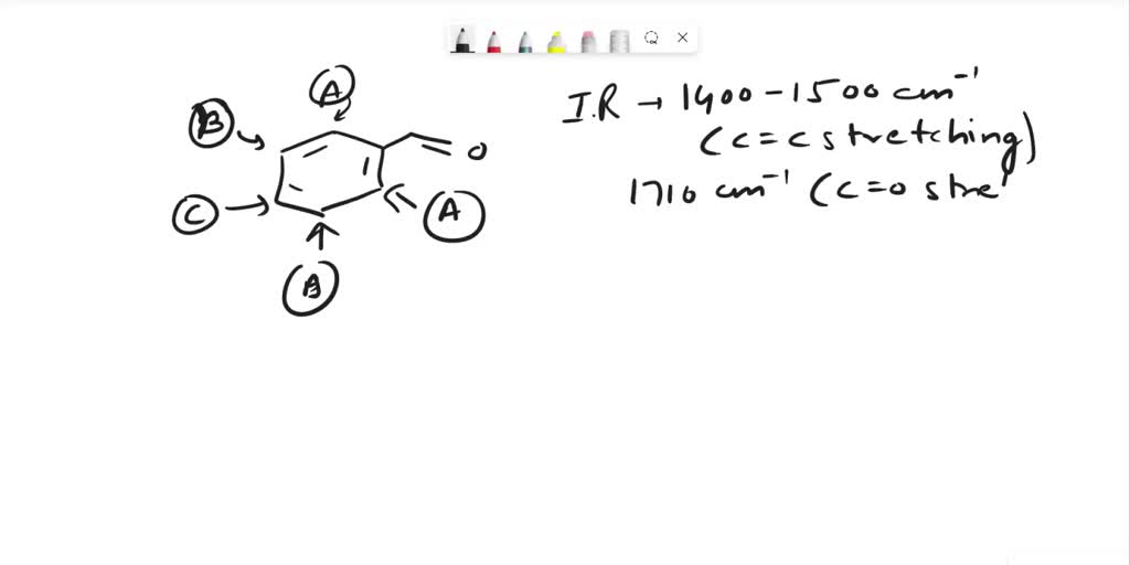 SOLVED: 49. Label the peaks of benzaldehyde in the following 1H NMR ...