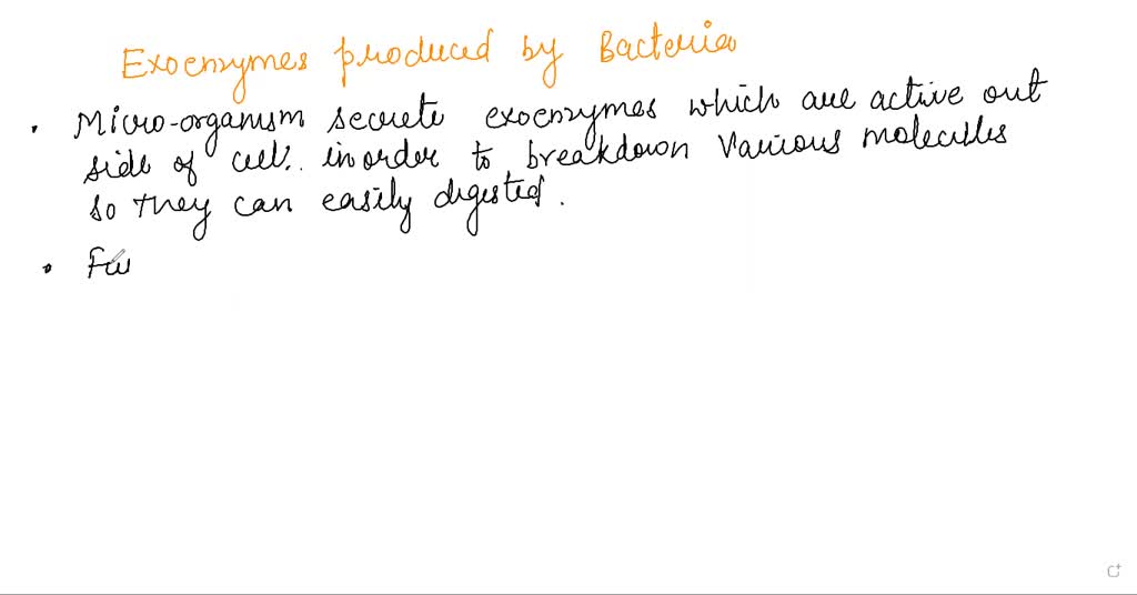 SOLVED: Explain how exoenzymes produced by bacteria, which digest ...