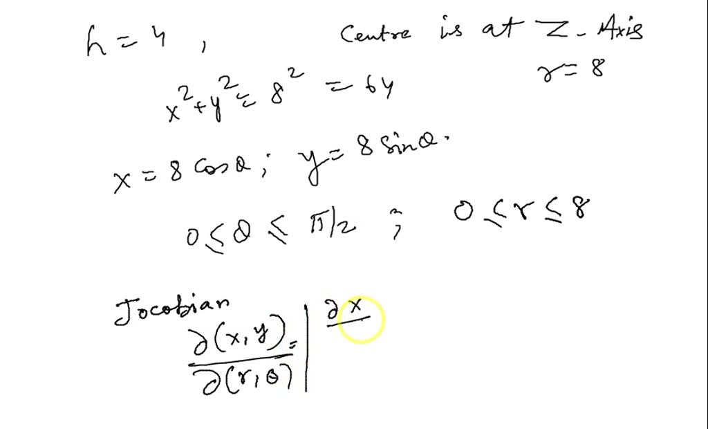 SOLVED: 'point) Suppose the solid W in the figure is one- quarter of a ...