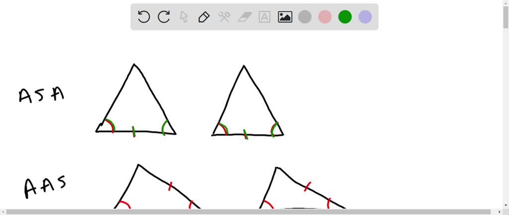 SOLVED: explaining the difference between the ASA and the AAS Triangle ...