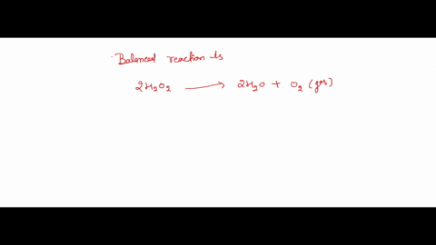 SOLVED: Word Equation: Hydrogen Peroxide -> Water + Oxygen Formula ...