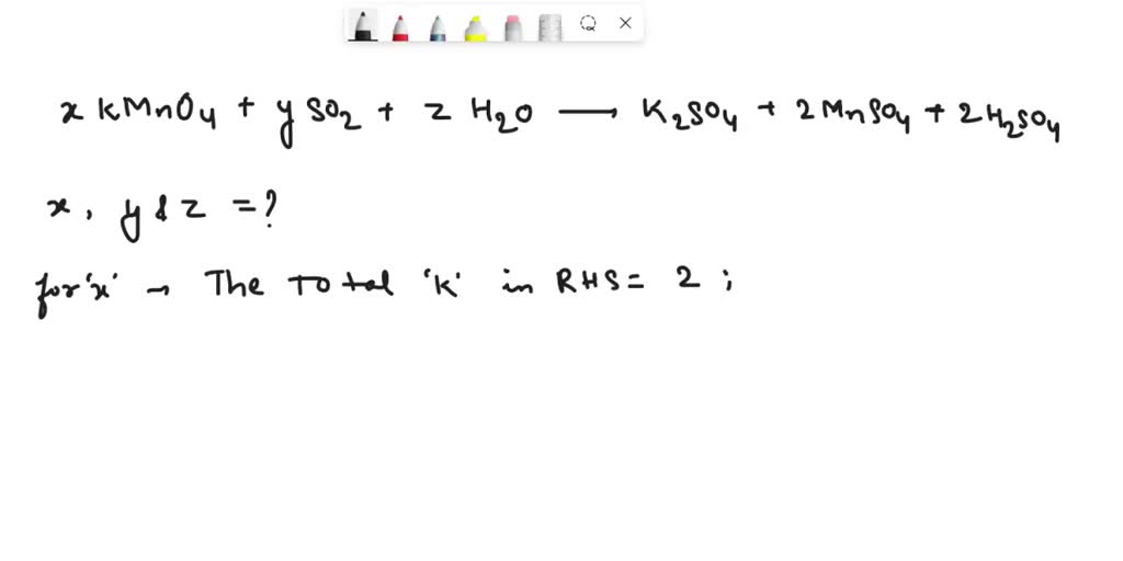 SOLVED: Consider the reaction represented by the following equation ...