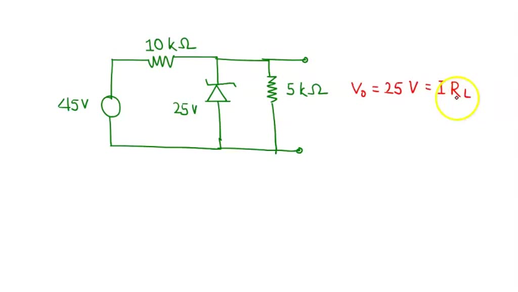 SOLVED: The circuit of Fig. 6 uses two zener diodes, each rated at 15 V ...