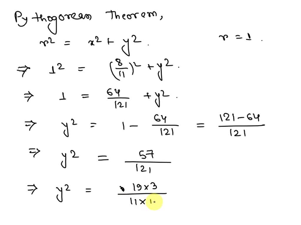SOLVED: The terminal side of angle θ intersects the unit circle in the ...