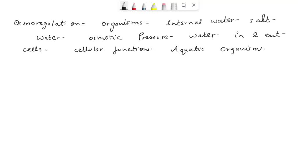 Solved Explain The Importance That Water And Solutes Play In