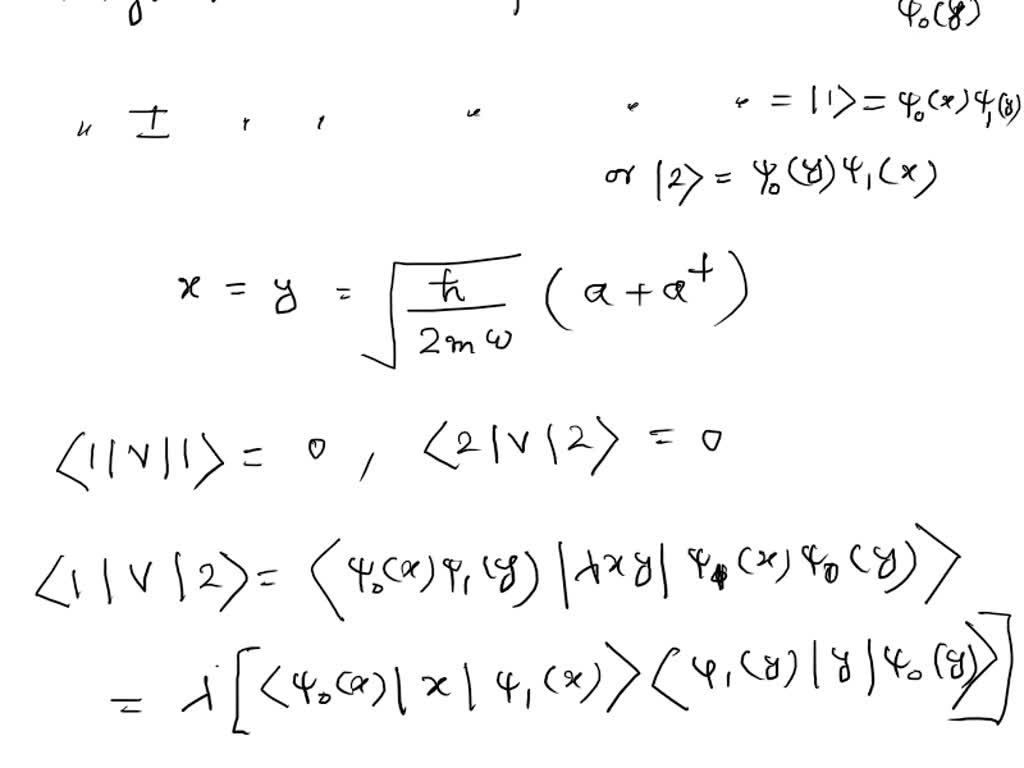 SOLVED: Consider a two-dimensional harmonic oscillator, described by Find the corrections to the ...