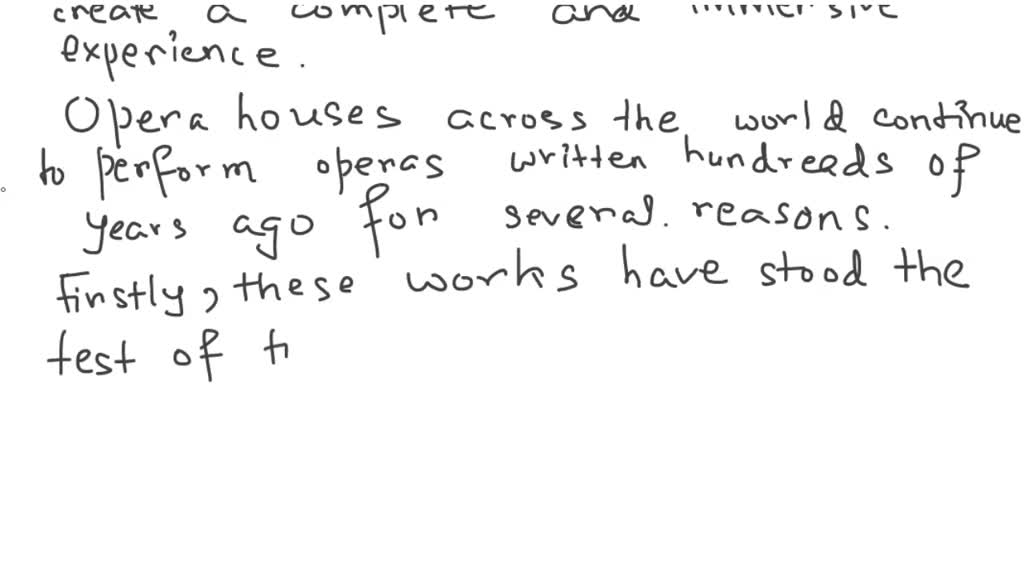 SOLVED: Why was opera so important in the nineteenth century? In which ...