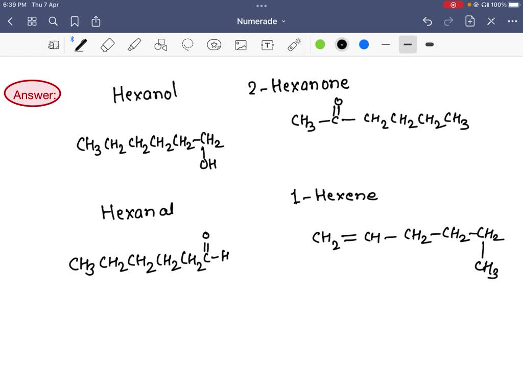 SOLVED: The following compounds are influenced by Hydrogen Bonding; except Hexanol 2-Hexanone ...