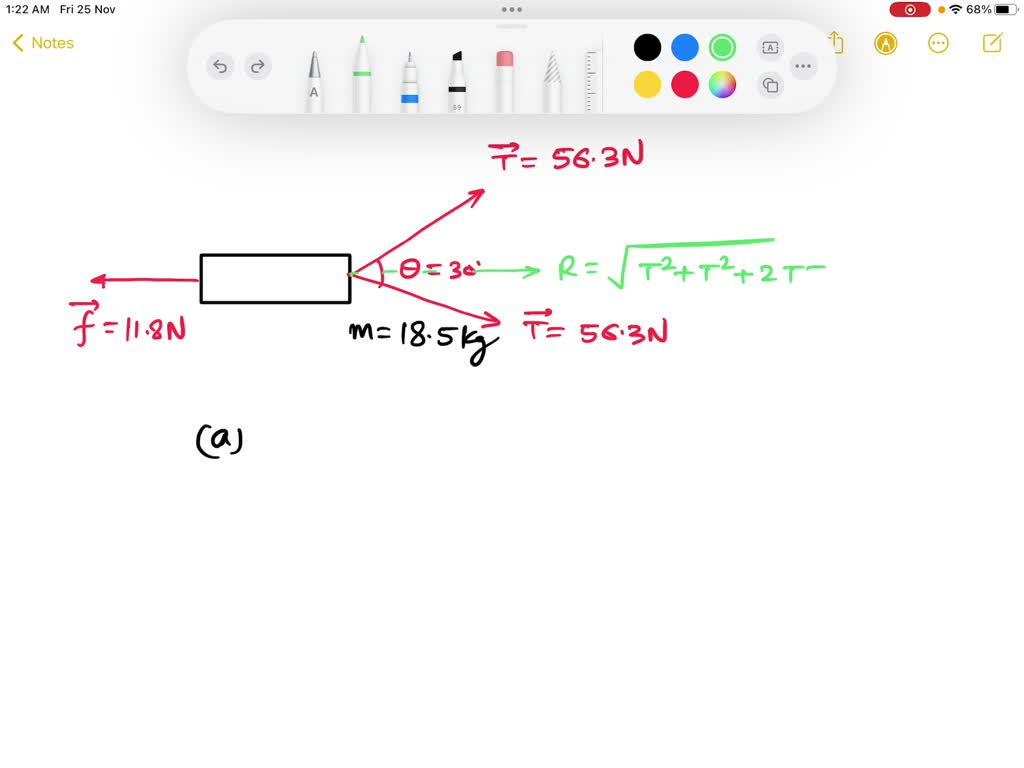 SOLVED: Two dogs are pulling a sled on the road, each dog exerts a ...