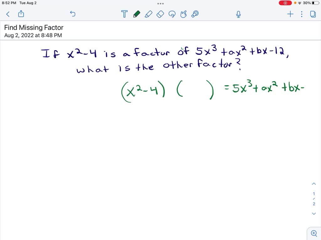 SOLVED: 'please solve fast with explanation (x2 4) is a factor of 5x3 ...