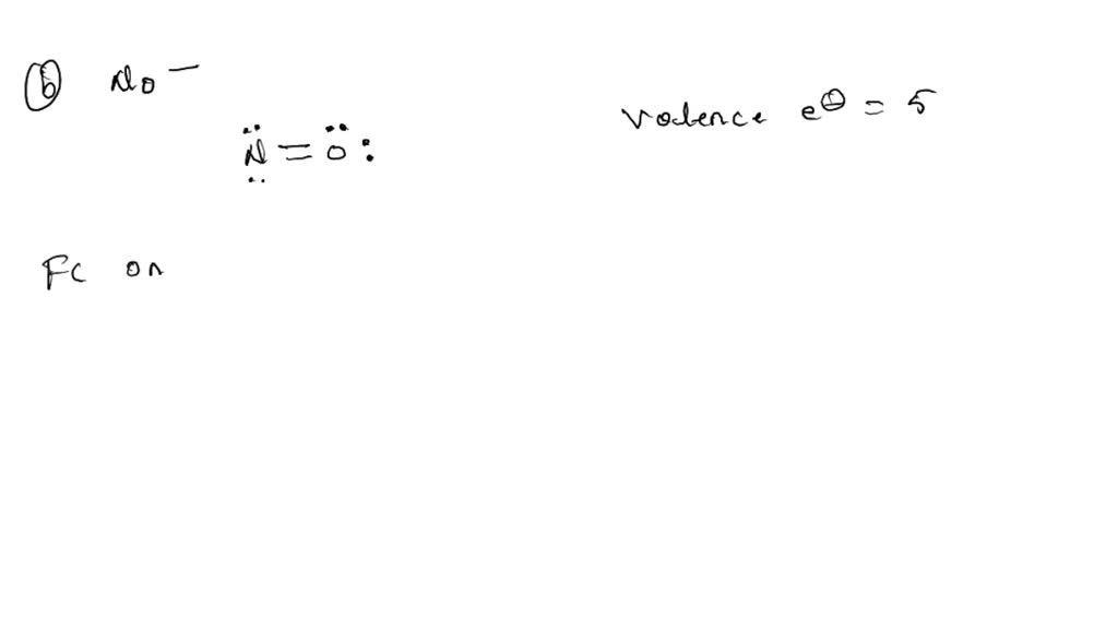 SOLVED: Calculate the formal charge of each element in the following ...