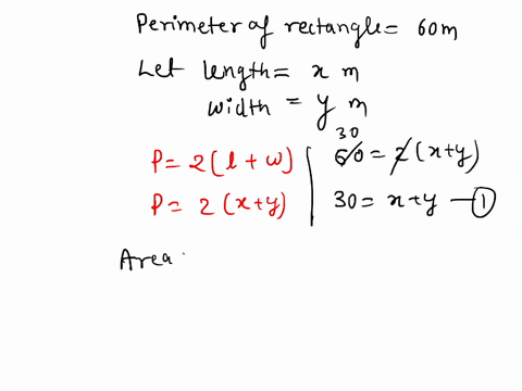 find the dimensions of a rectangle in m with perimeter 68 m whose area is as large as possible ...
