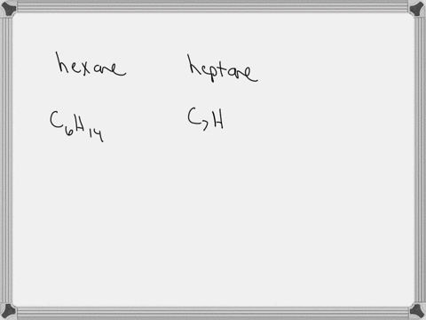 Vapor pressure of hexane at 20 °C Vapor pressure of heptane...