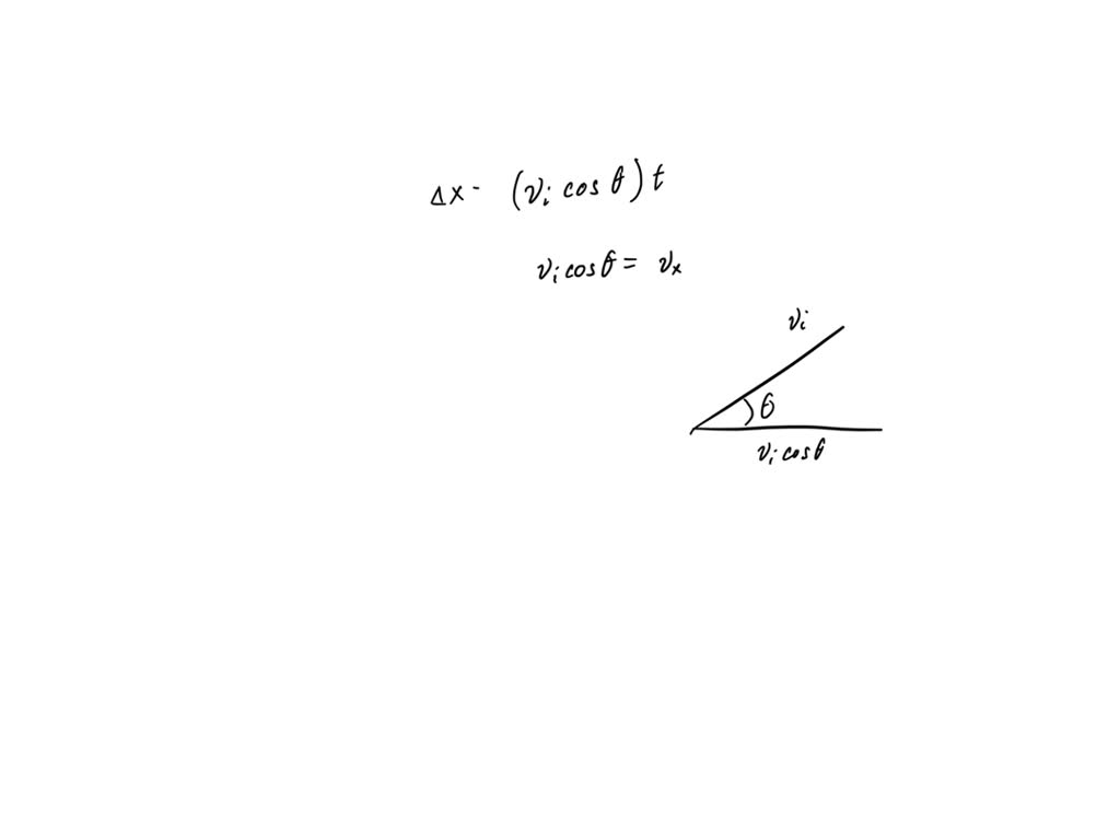 SOLVED: Rosa uses the formula (vi cos)t to do a calculation. Which ... SOLVED: Rosa uses the formula (vi cos)t to do a calculation. Which ...