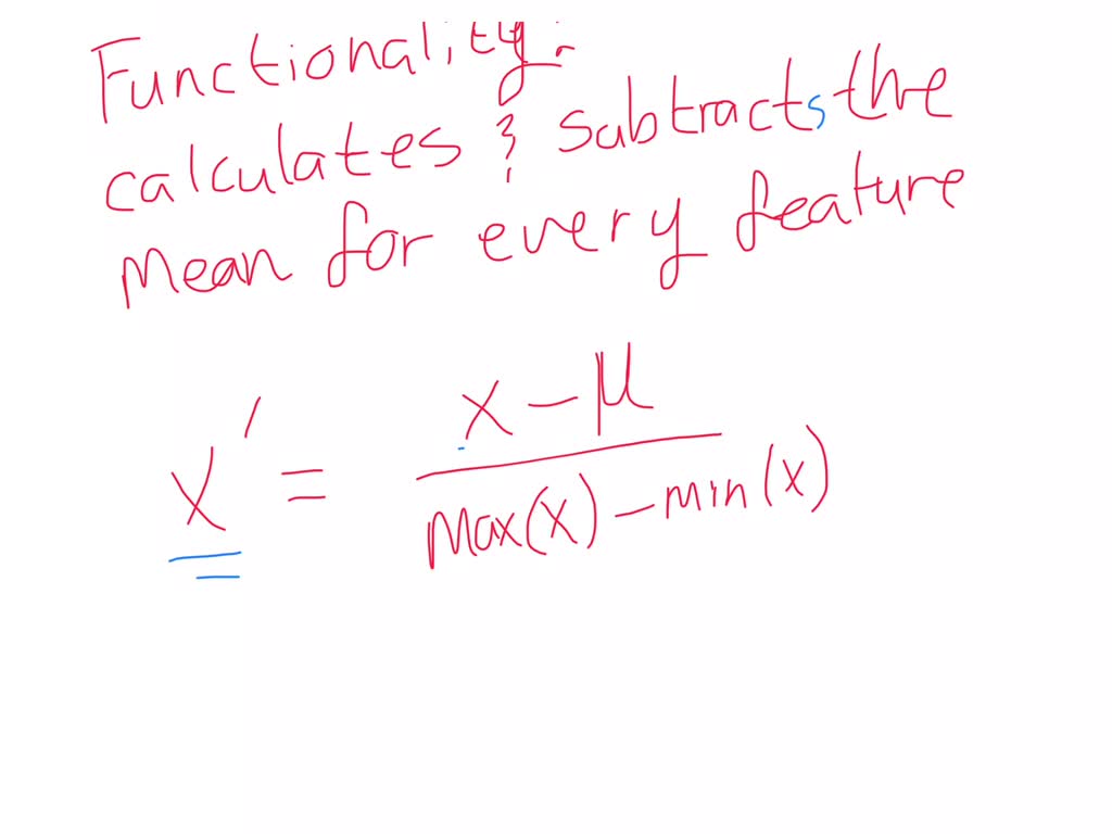 SOLVED: Quiz 13: What is the process of subtracting the mean of each ...
