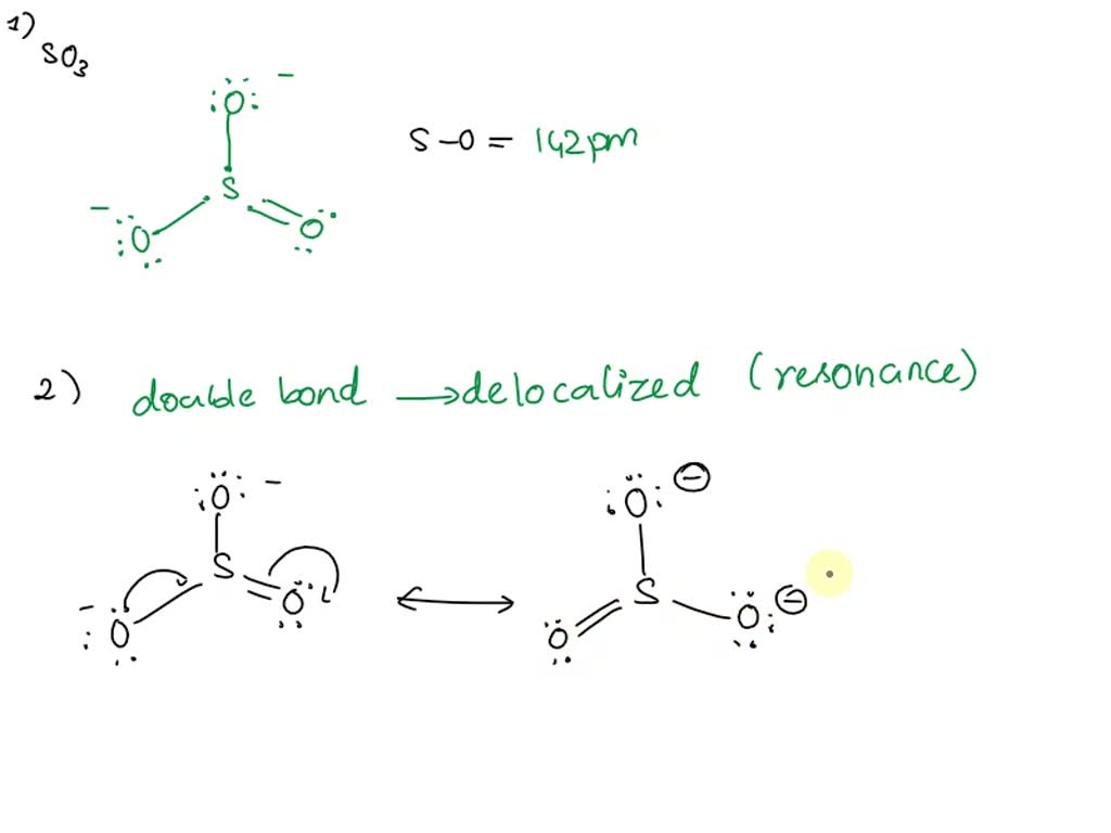 SOLVED: a) Draw just ONE Lewis structure for sulfur trioxide, SO3 ...