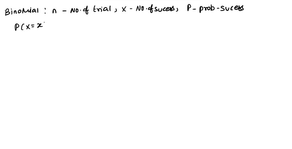 SOLVED: True or False: In the binomial probability distribution ...