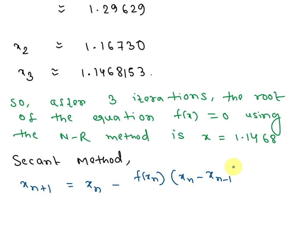 Approximez par la méthode de Newton Raphson, une racine négative de : f ...