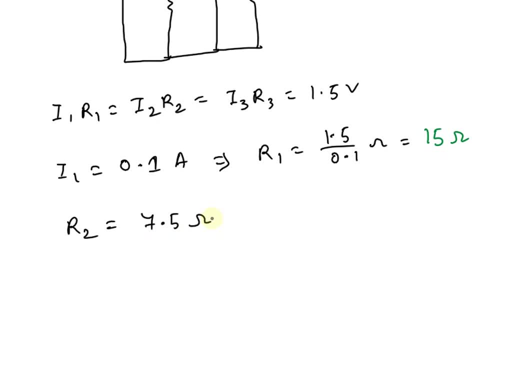 SOLVED: Draw a circuit diagram with a voltage source and three ...