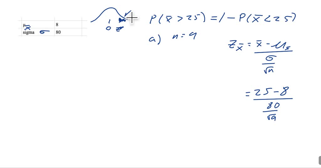 SOLVED: Consider a normal distribution with mean 8 and standard ...