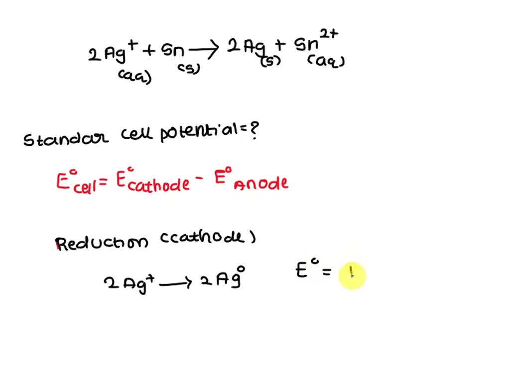 SOLVED: Consider a galvanic cell that uses the following reaction: 2 ...