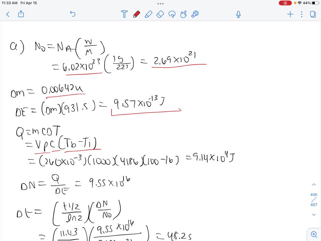 SOLVED: The radium isotope 223Ra, an alpha emitter, has a half-life of ...